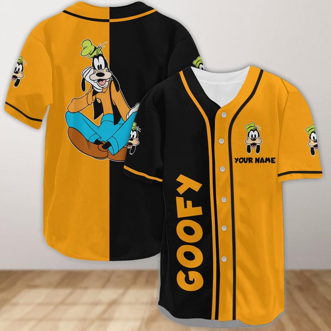 Personalized Disney Goofy Baseball Jersey, Custom Goofy Shirt for Youth ...