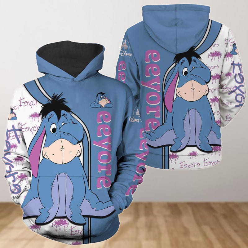 Eeyore Hoodie Kids - Etsy UK