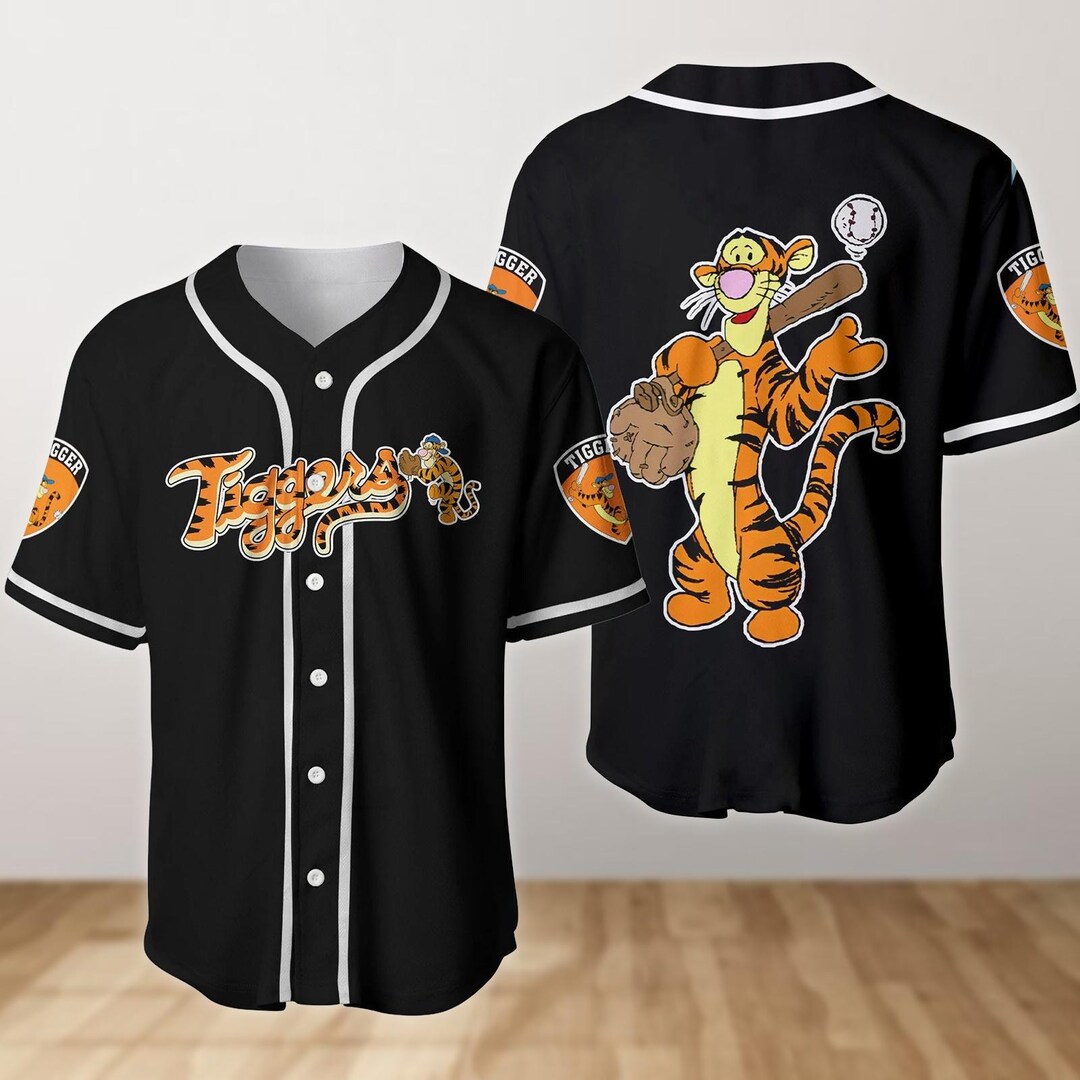 Custom Winnie the Pooh Tigger Baseball Shirt, Disney Tigger Baseball ...