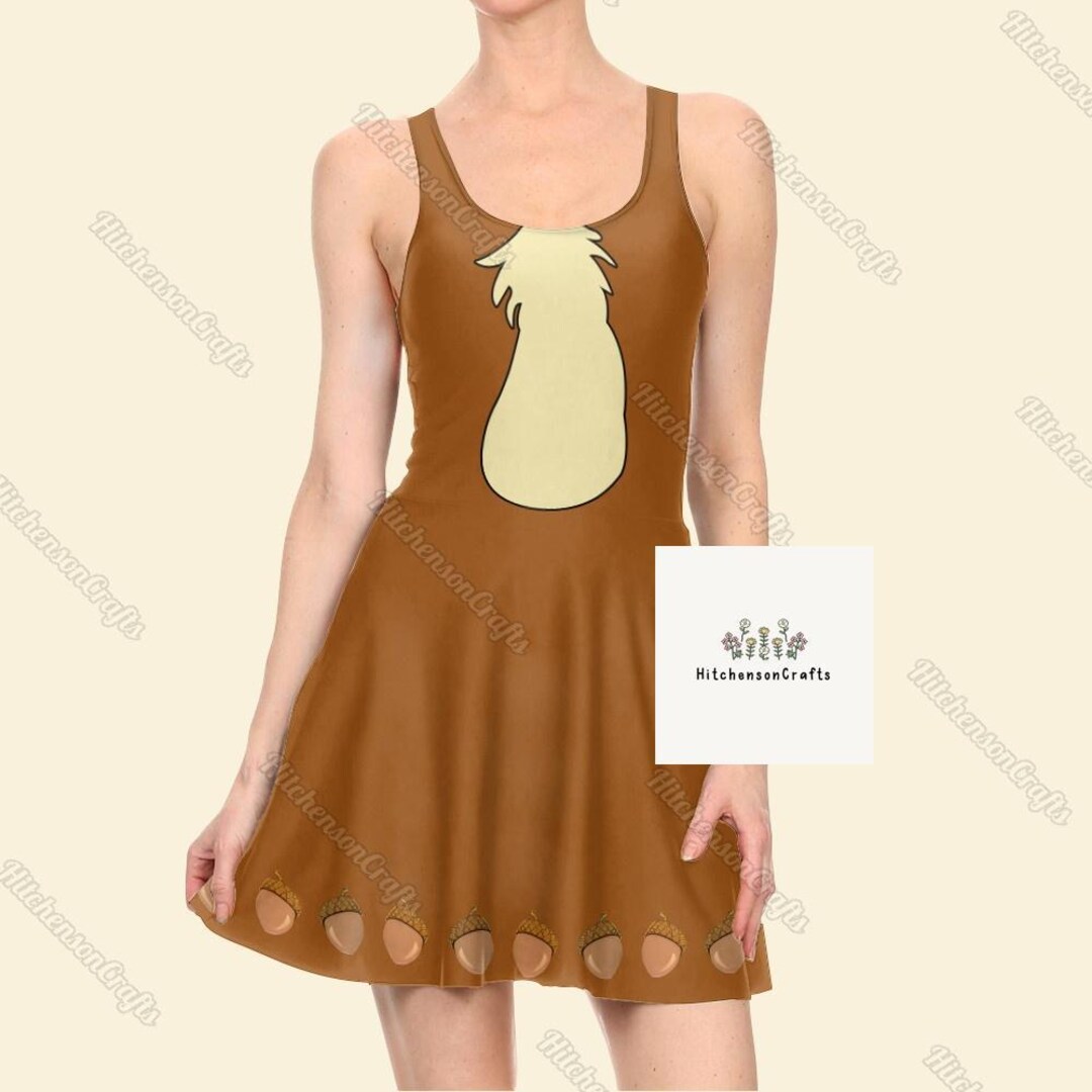 Chip N Dale Costume Cosplay Costume, Chip Rescue Rangers Skater Dress ...