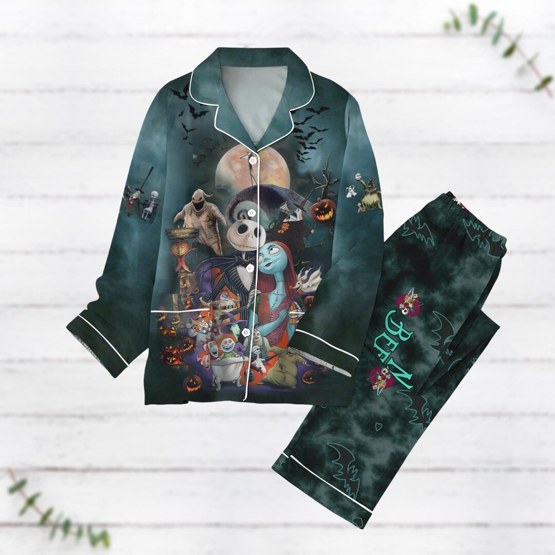 Nightmare Before Christmas Pajamas Set, Halloween Pajamas, Jack ...