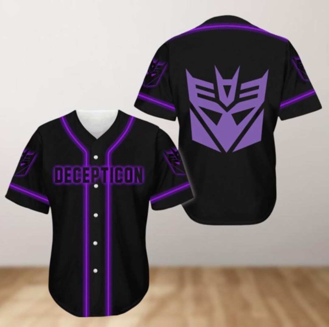 Decepticon Transformers Baseball Jersey Shirt, Movie Baseball Shirt for ...