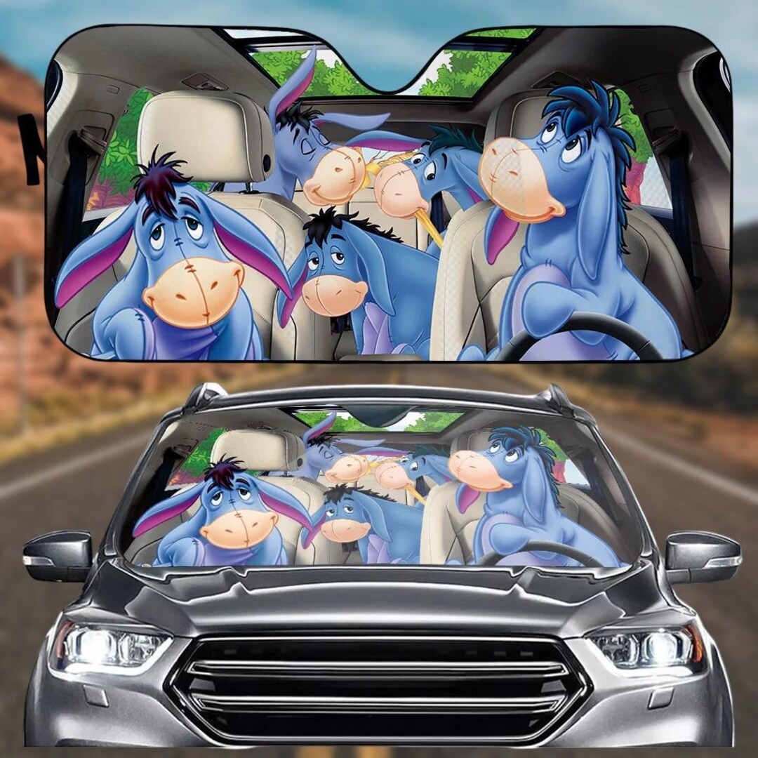 Disney Eeyore Car Sunshade, Eeyore Car Decoration, Disneyland Auto ...