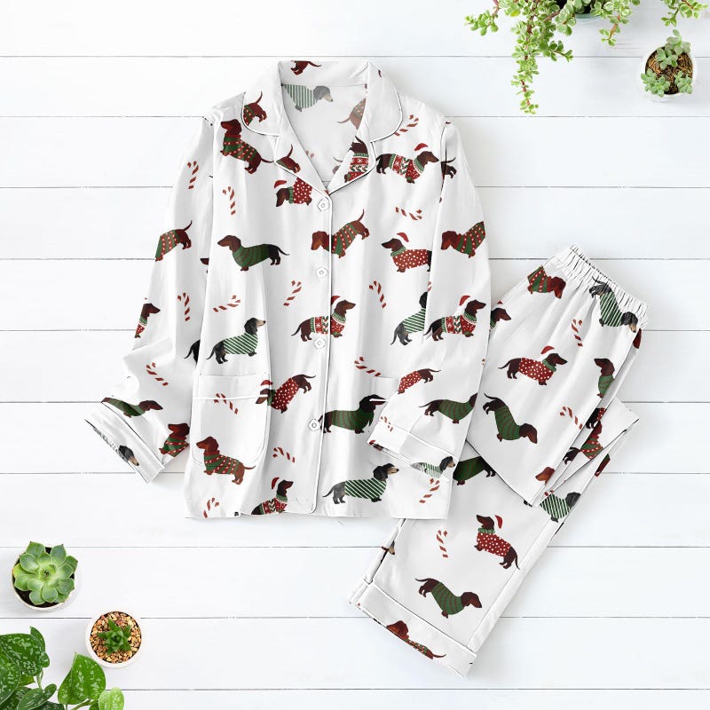 Sausage Dog Pyjamas - Etsy UK