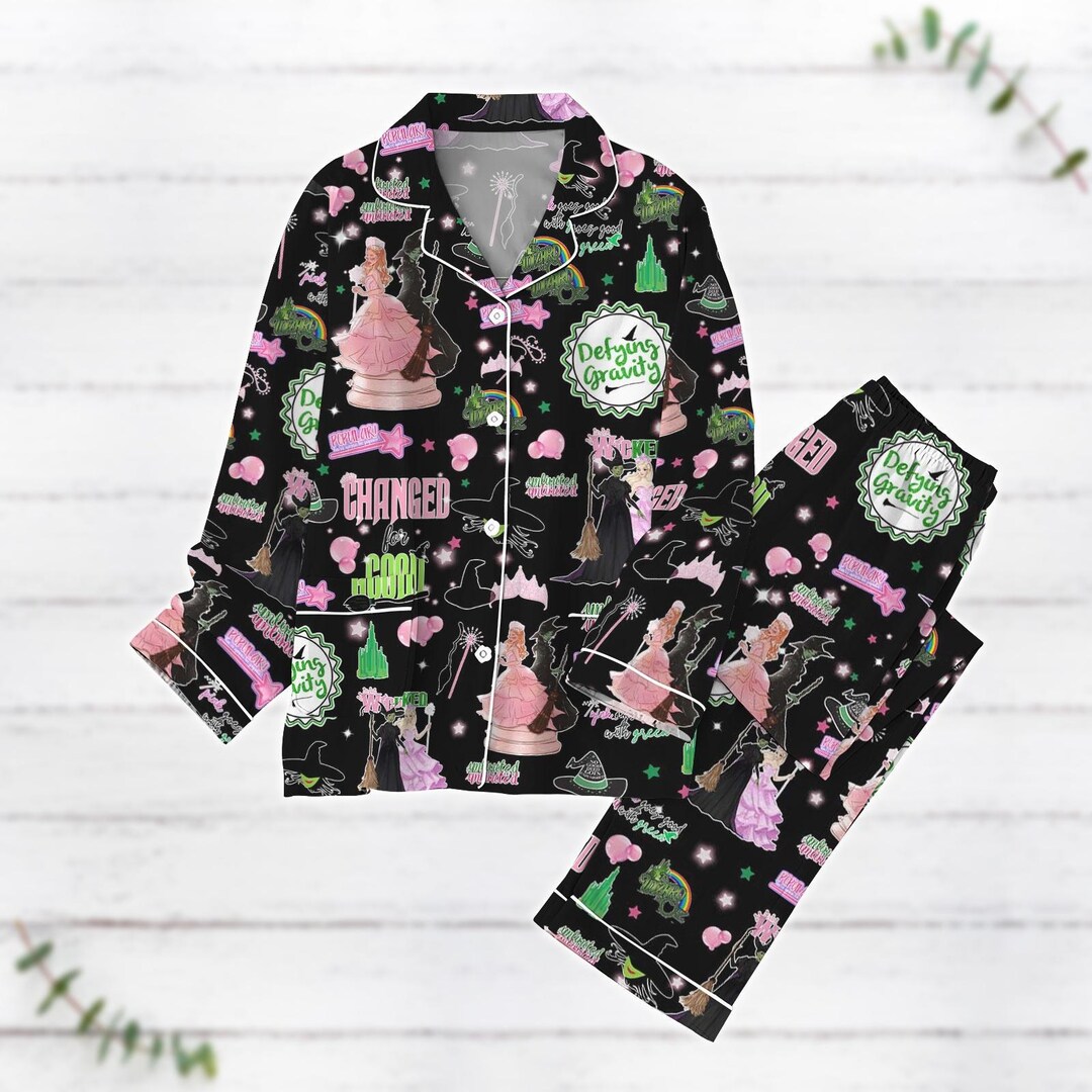 Wicked Movie Pajamas Set, Wicked Musical Pajamas, Broadway Musical ...