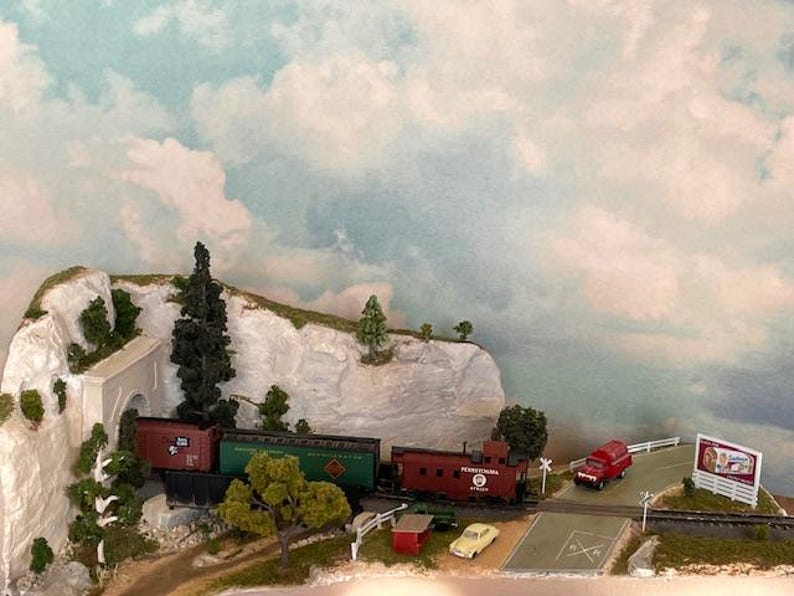 Model Train Layout N Scale Diorama Display Case - Etsy