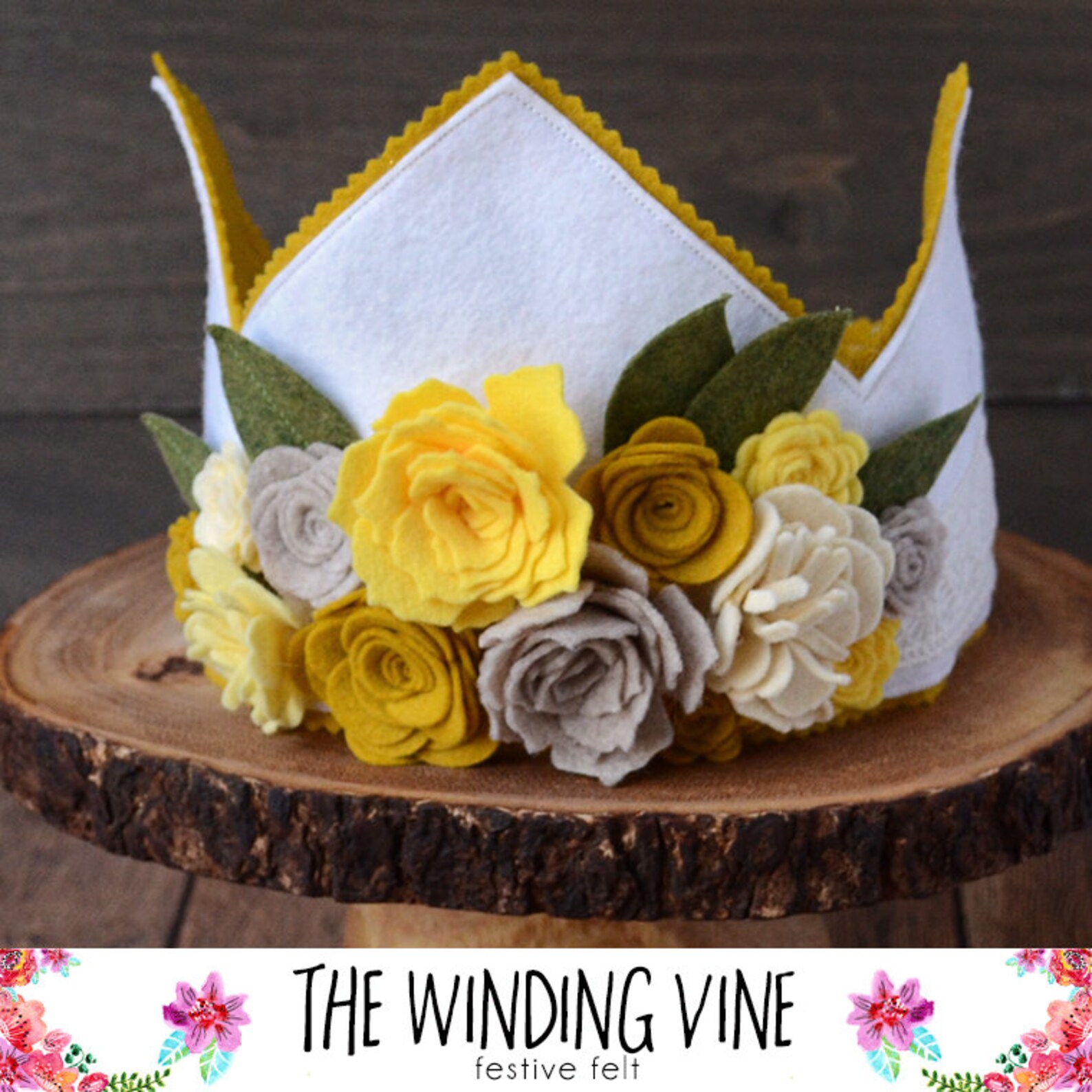 Felt Crown / Birthday Crown / Felt Flower Crown / Dress up Crown ...