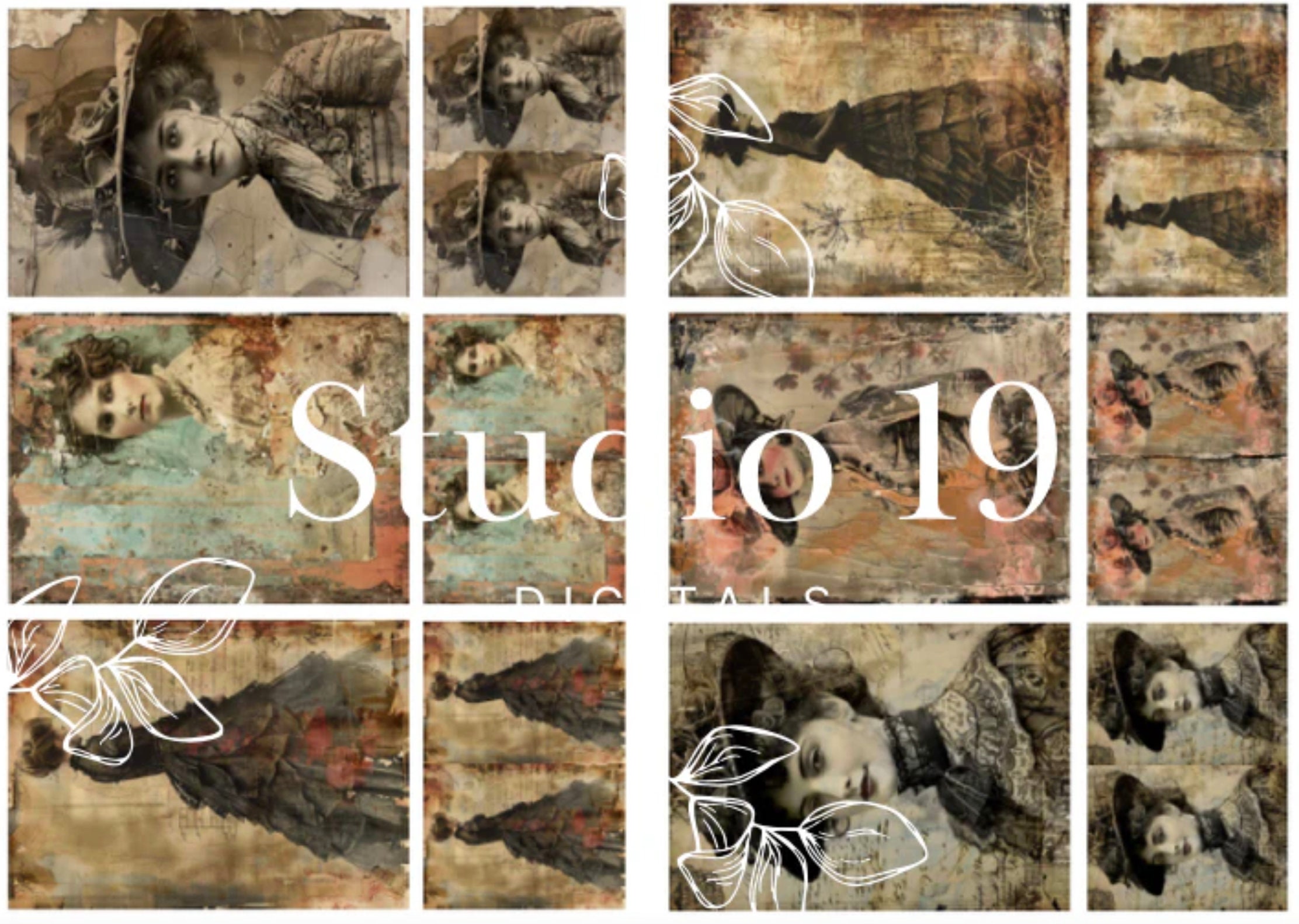 Vintage Photo Collection - 10 Pages DIGITAL FILE - Etsy