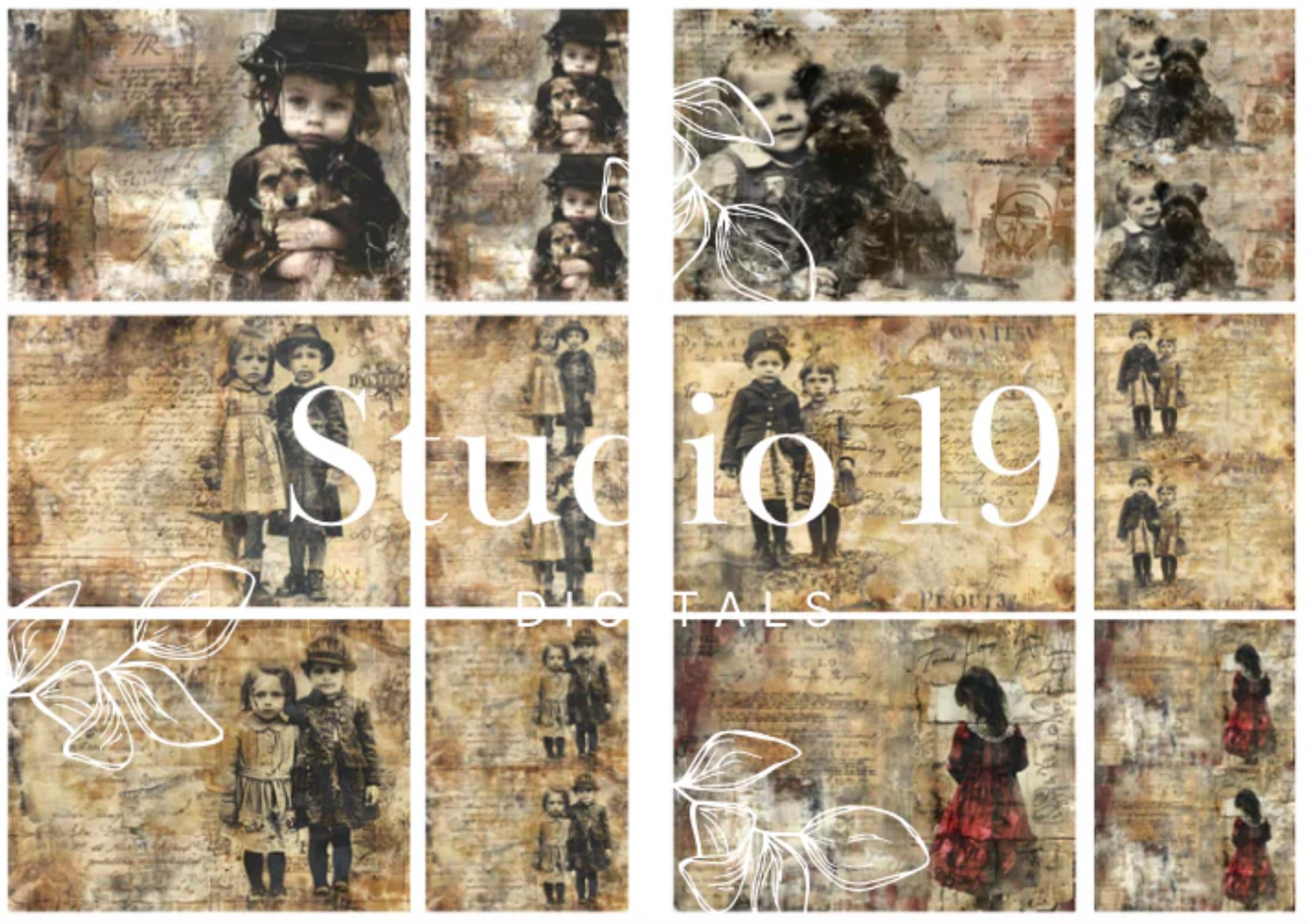 Vintage Photo Collection - 10 Pages DIGITAL FILE - Etsy