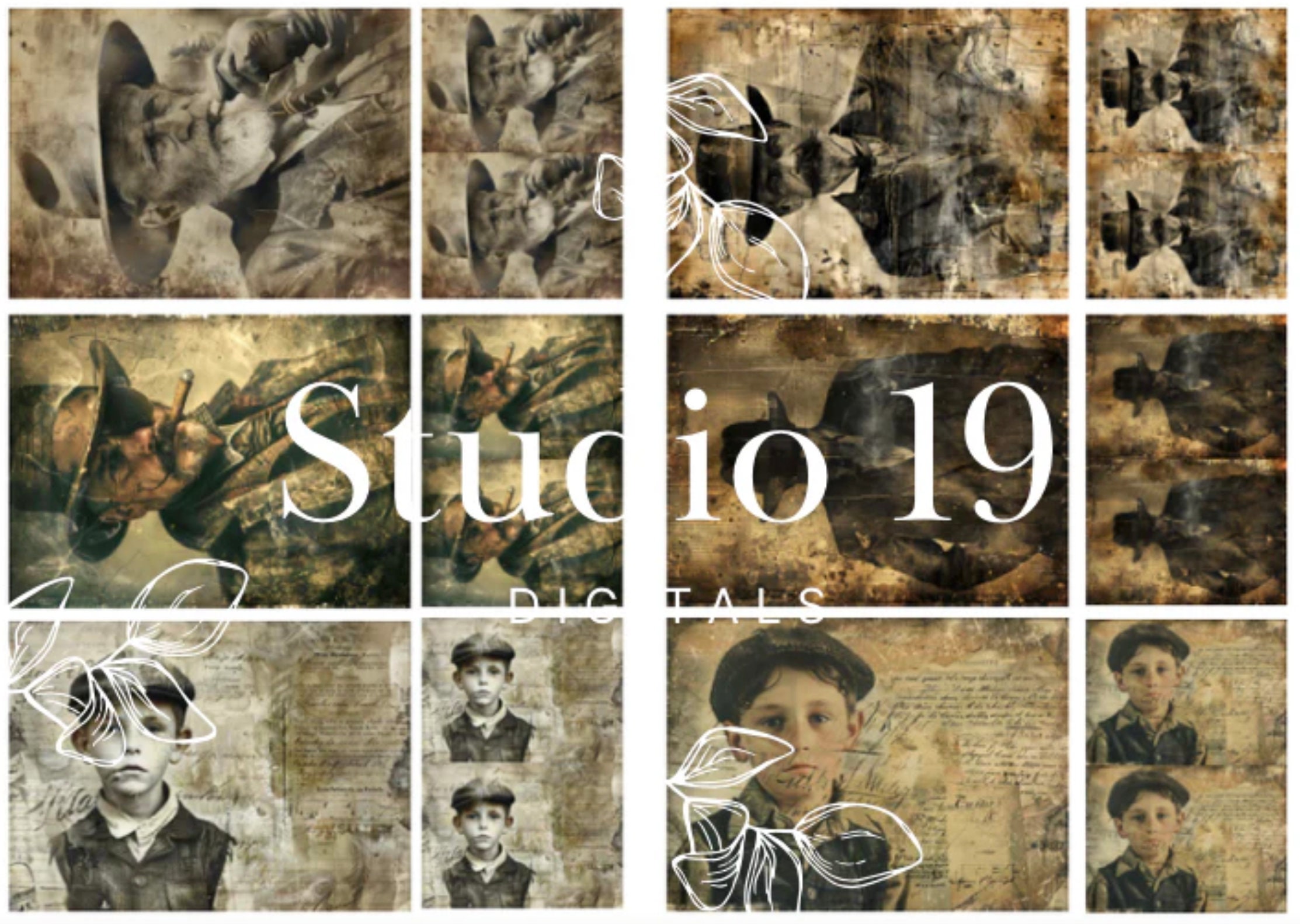 Vintage Photo Collection - 10 Pages DIGITAL FILE - Etsy