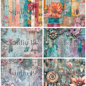 Softly Boho Scrapbook Paper (47 Pages) DIGITAL FILE - Etsy