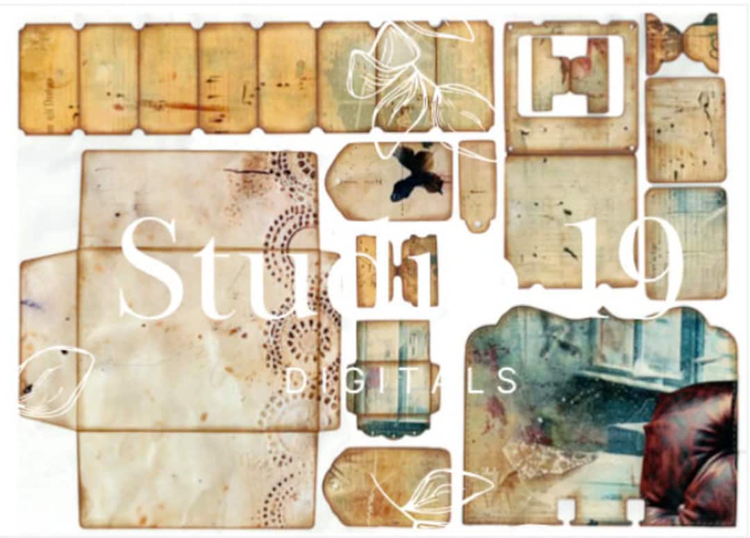 Vintage Hand Made Ephemera - 7 Pages DIGITAL FILE - Etsy