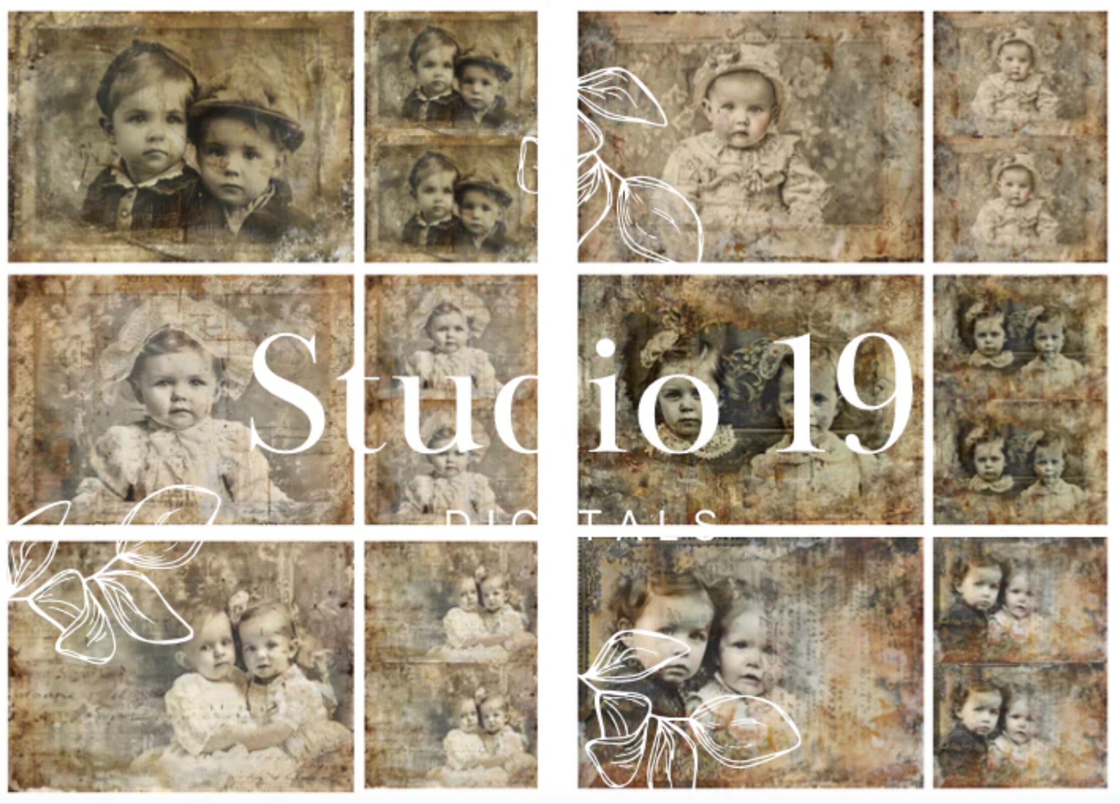 Vintage Photo Collection - 10 Pages DIGITAL FILE - Etsy