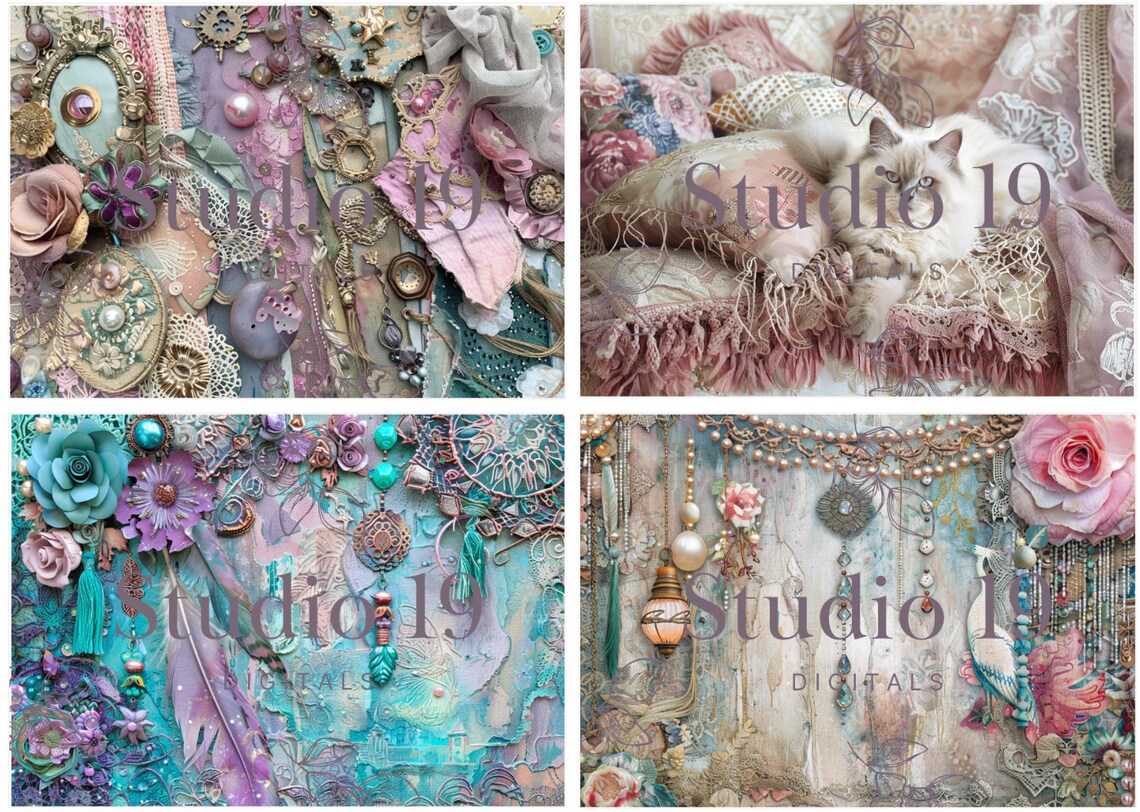 Softly Boho Scrapbook Paper (47 Pages) DIGITAL FILE - Etsy
