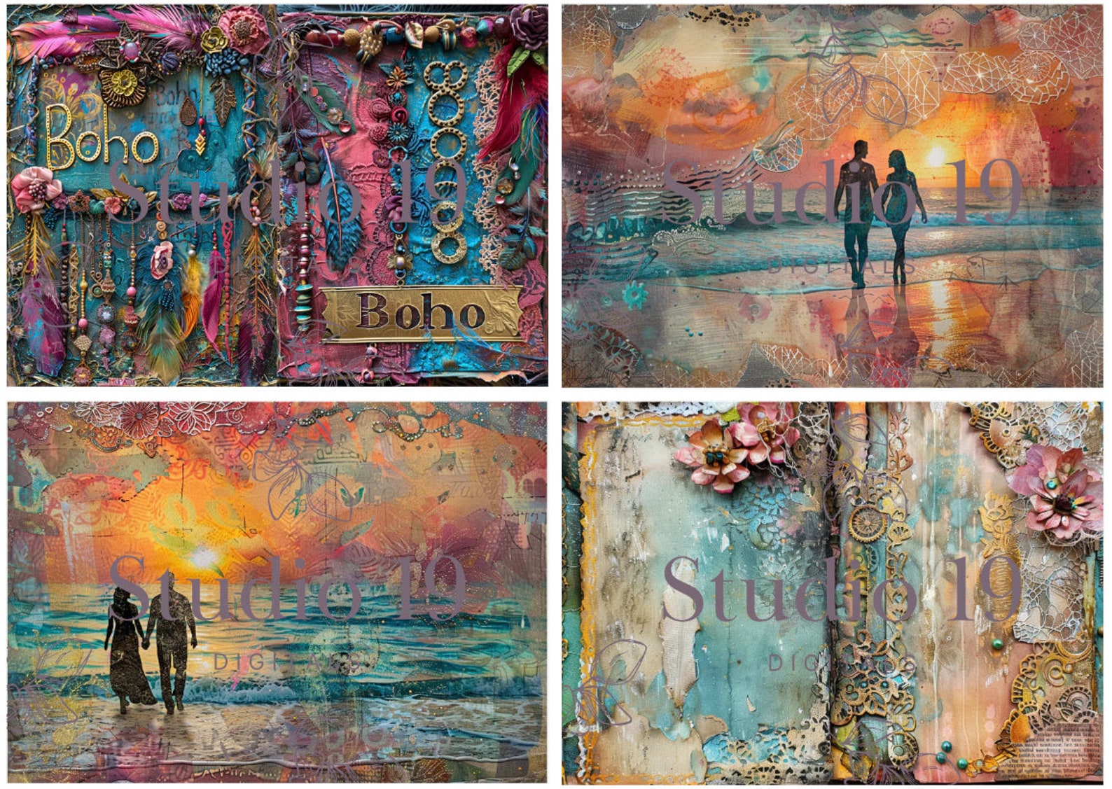 Boho Rich MEGA Kit (34 Pages) DIGITAL FILE - Etsy