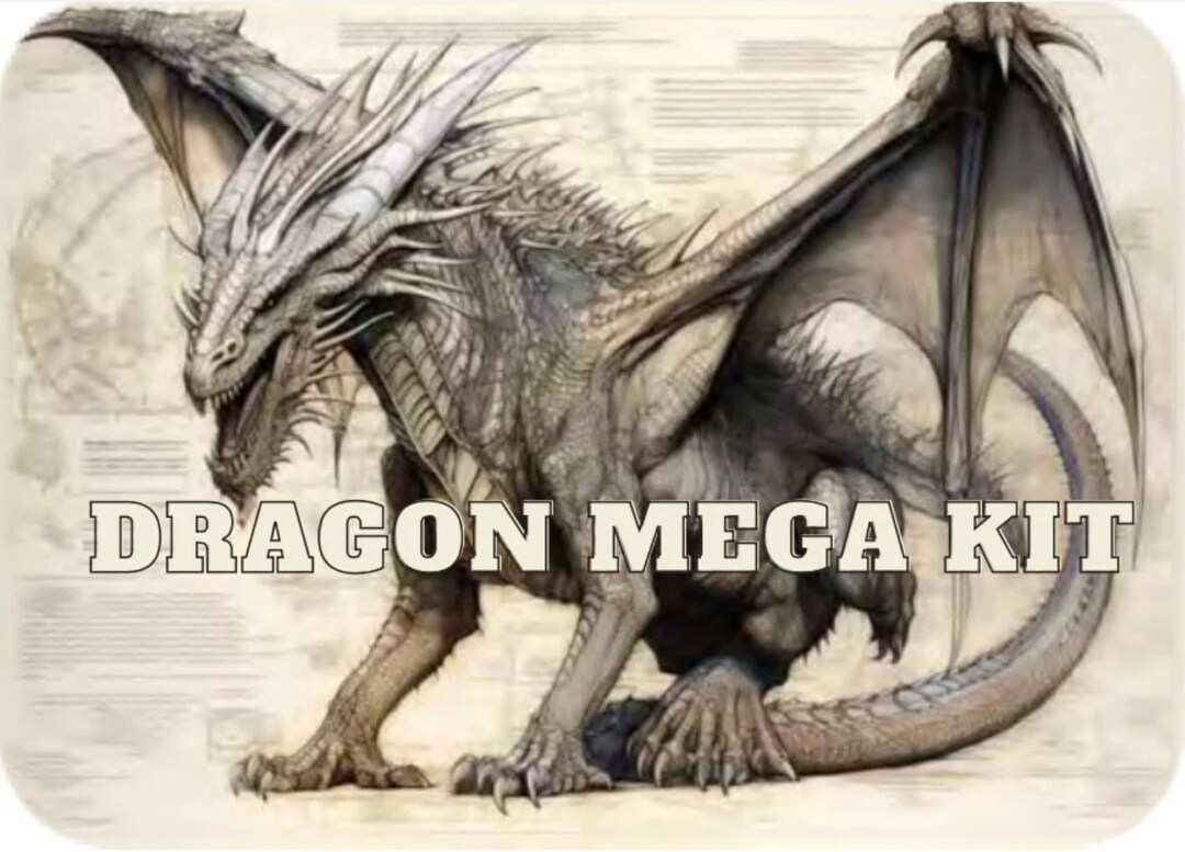 Dragon MEGA Kit (78 Pages) DIGITAL FILE - Etsy
