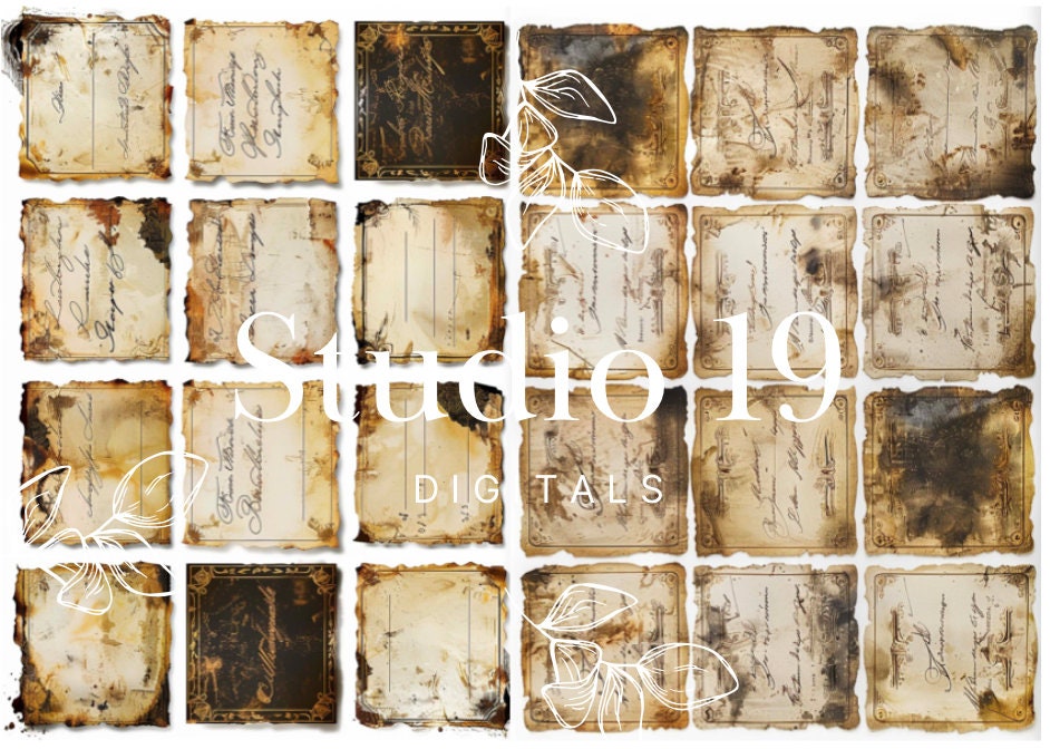 Small Labels and Stickers - 4 Pages - DIGITAL FILE - Etsy