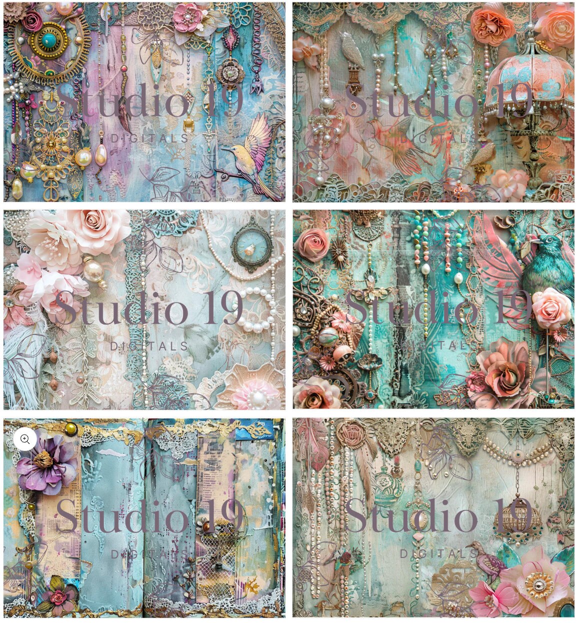 Softly Boho Scrapbook Paper (47 Pages) DIGITAL FILE - Etsy
