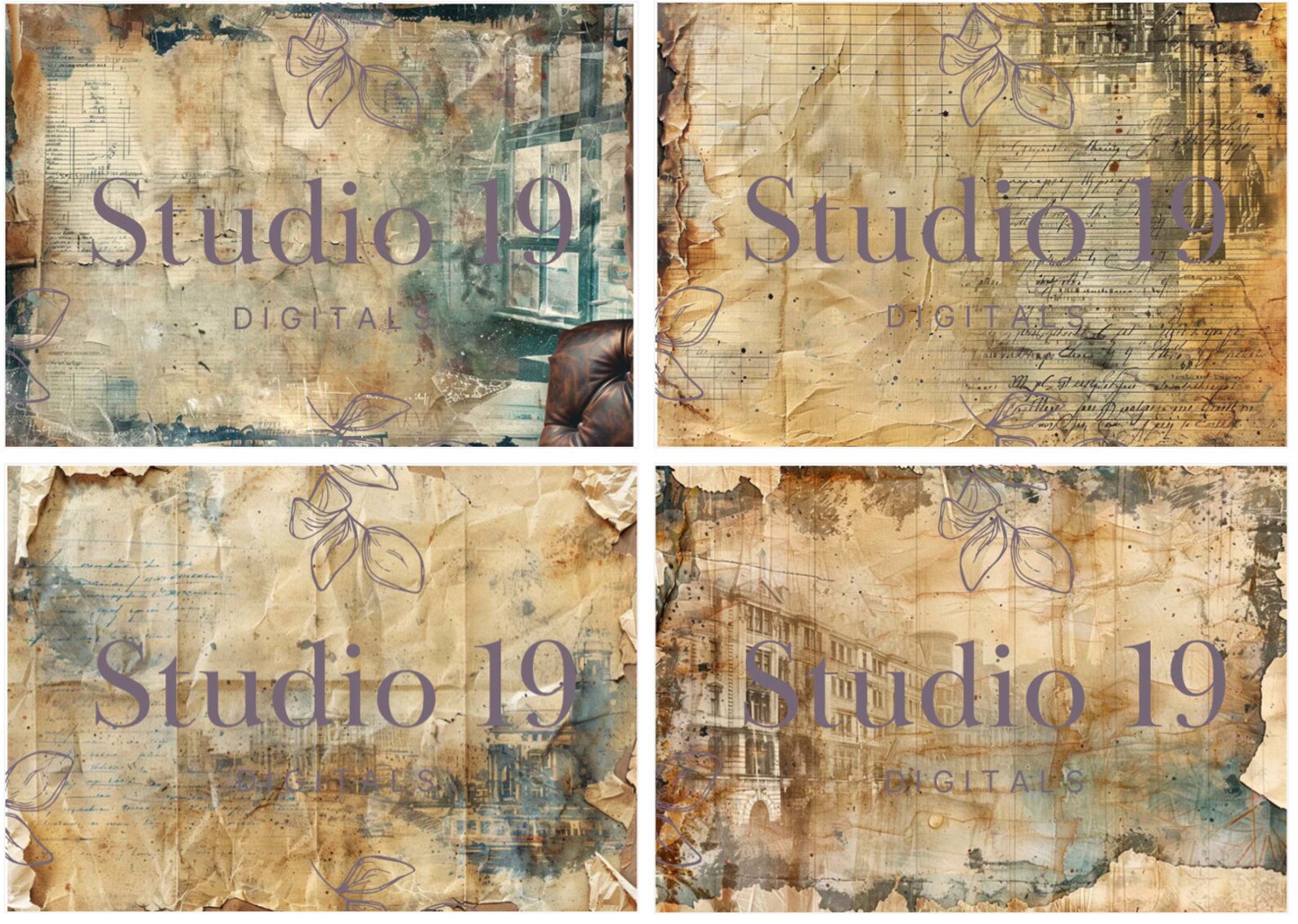 Vintage Journal Papers - 36 Pages (DIGITAL FILE) - Etsy
