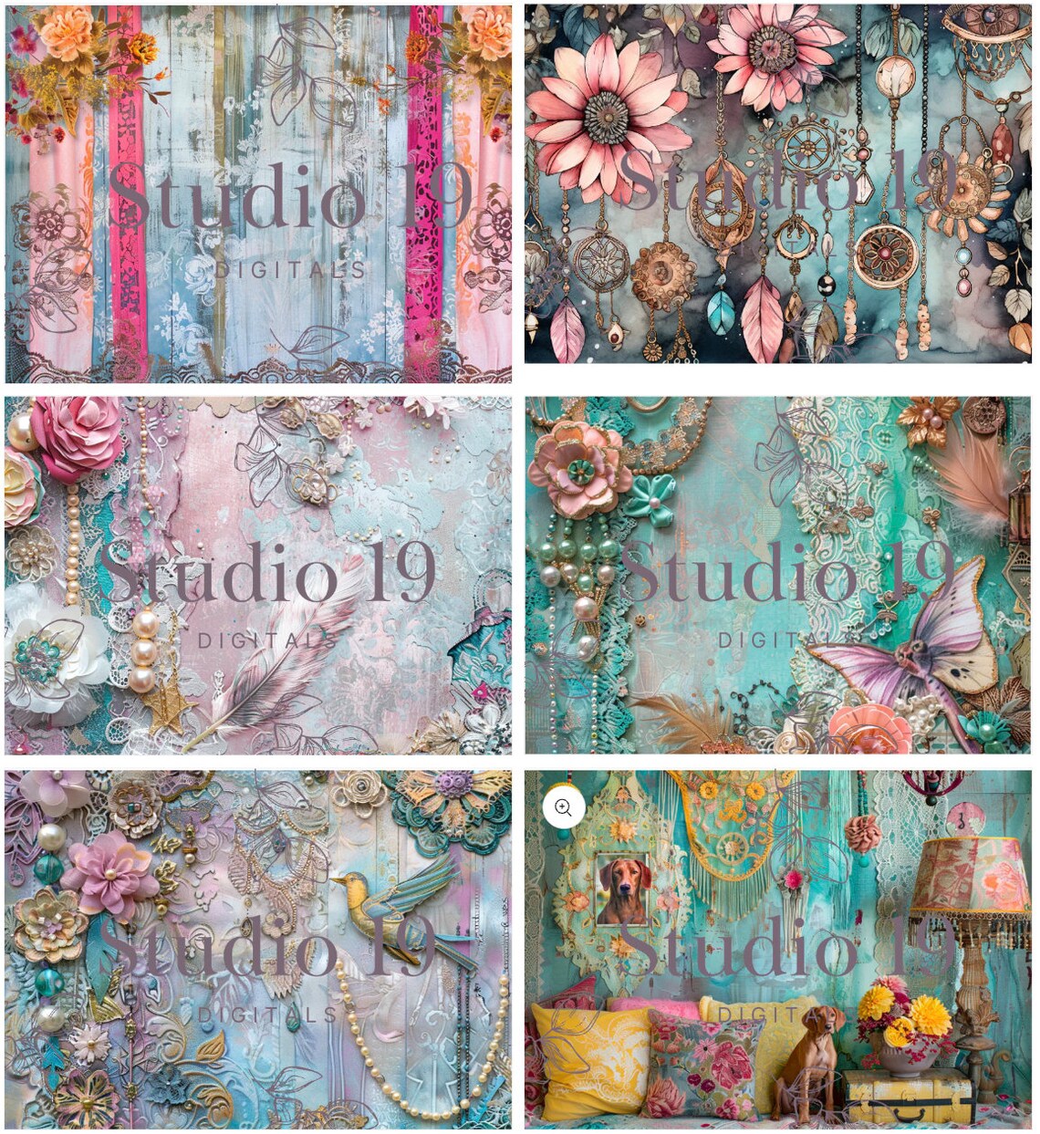 Softly Boho Scrapbook Paper (47 Pages) DIGITAL FILE - Etsy