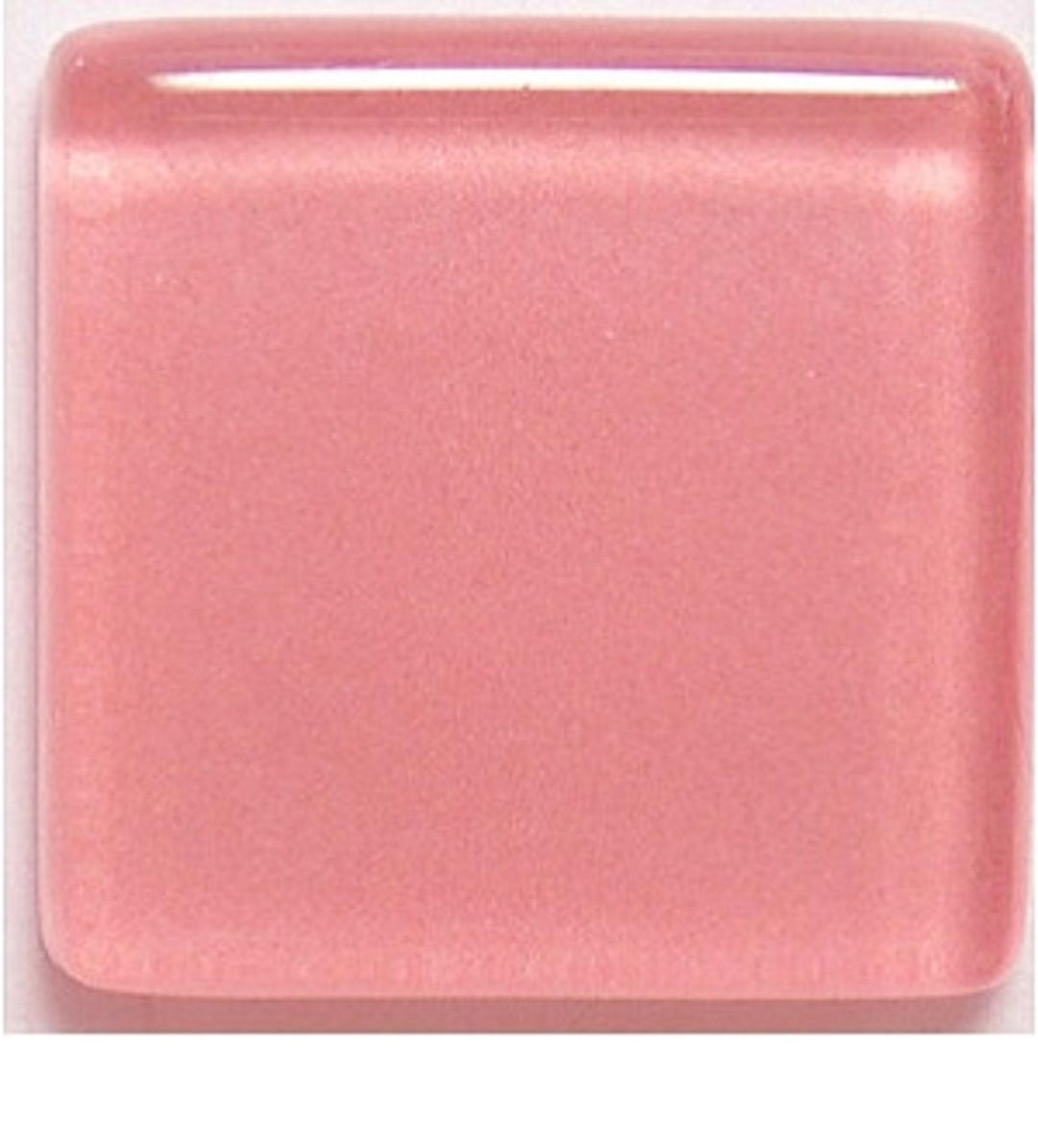 Rose Pink Glass Mosaic Tile Pieces - 50 Tiles - 3/8 Inch - Mixed Media ...