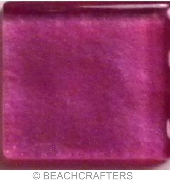 Glass Mosaic Tile Pieces FUCHSIA HOT PINK Metallic 3/8 - Etsy