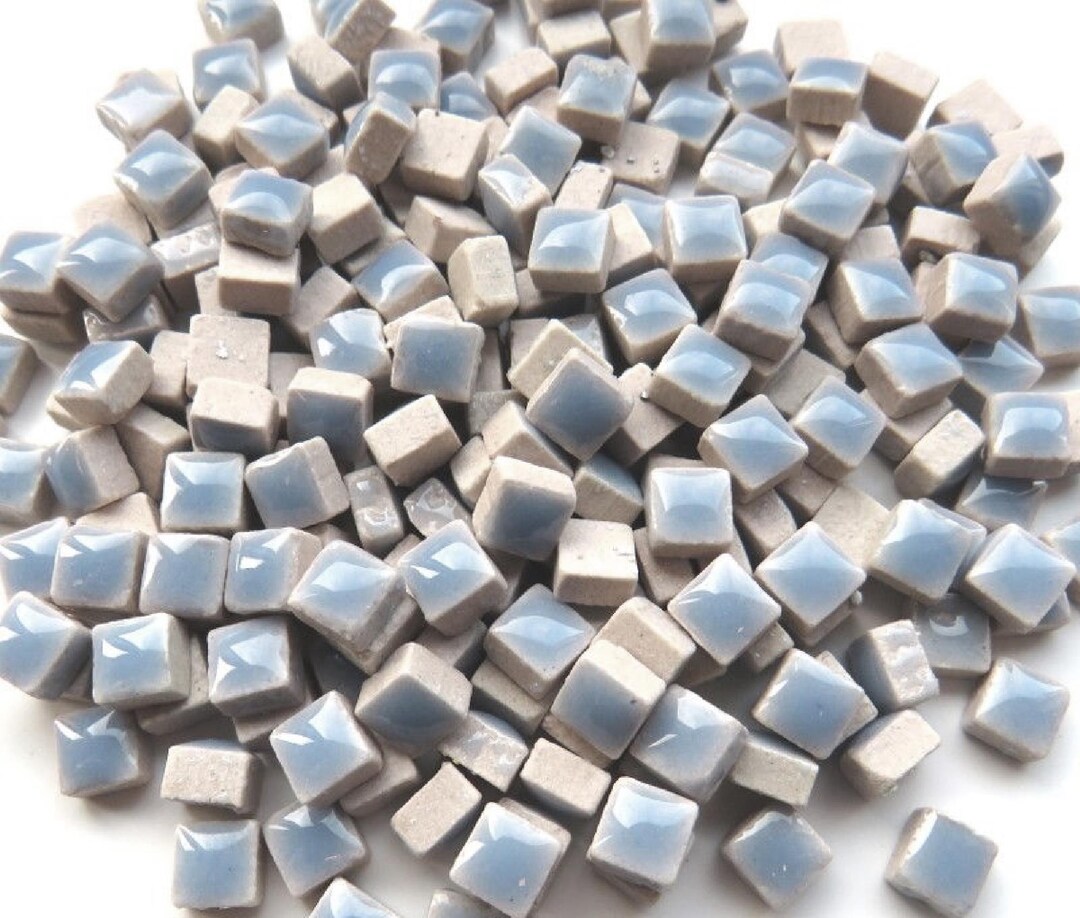 5 Mm Ice Blue Ceramic Mosaic Tiles - Tiny Size - 1 Oz Bag ...