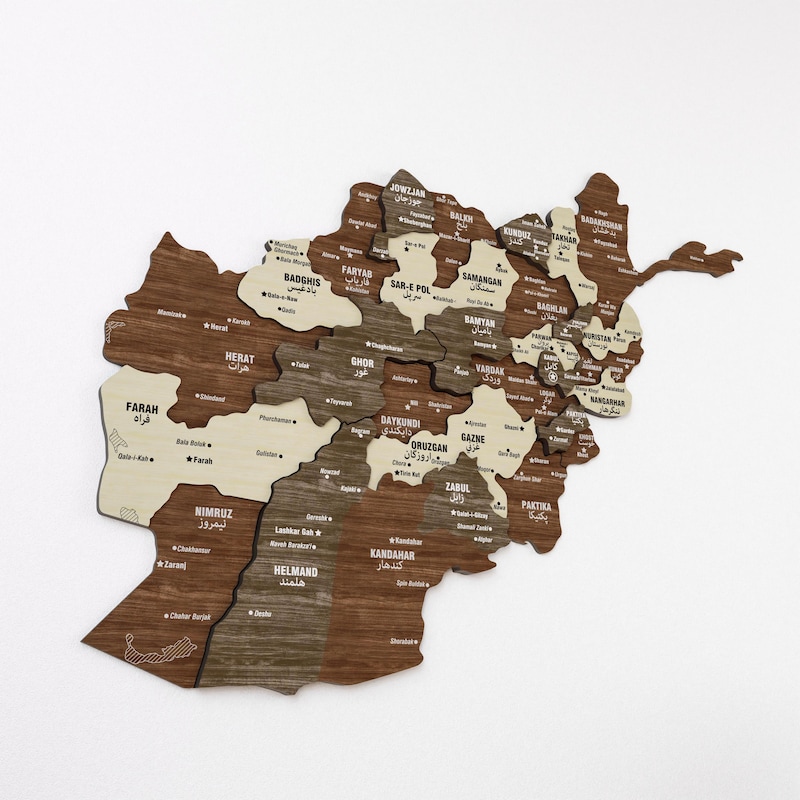 Afghan Map Wall Decor - Etsy