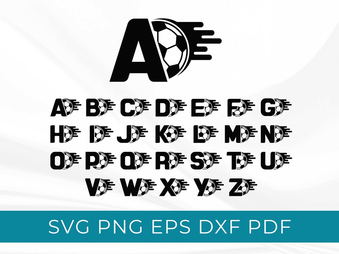 Football Letters Svg, Soccer Letters Svg, Baseball Font, Varsity ...