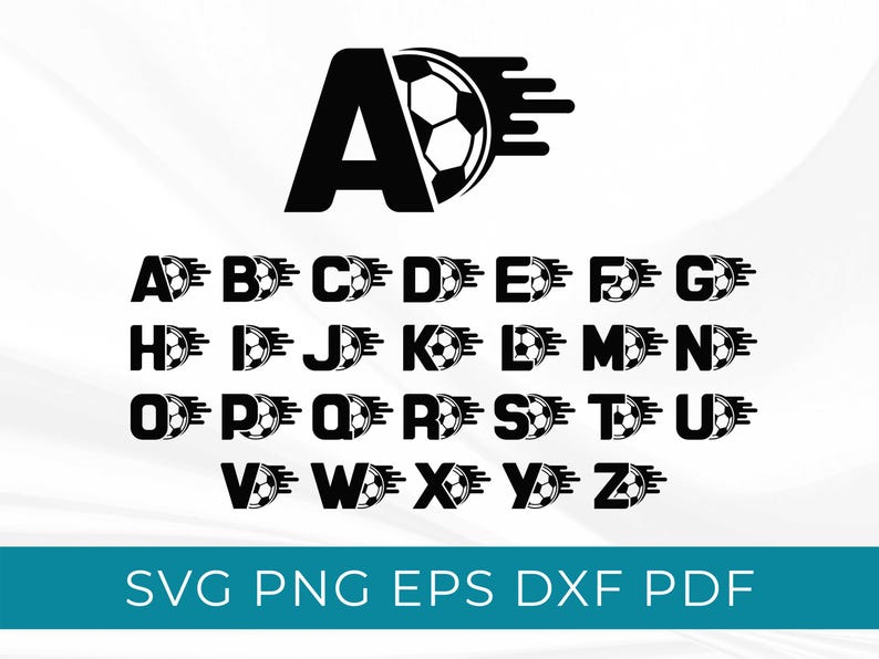 Football Letters Svg, Soccer Letters Svg, Baseball Font, Varsity ...