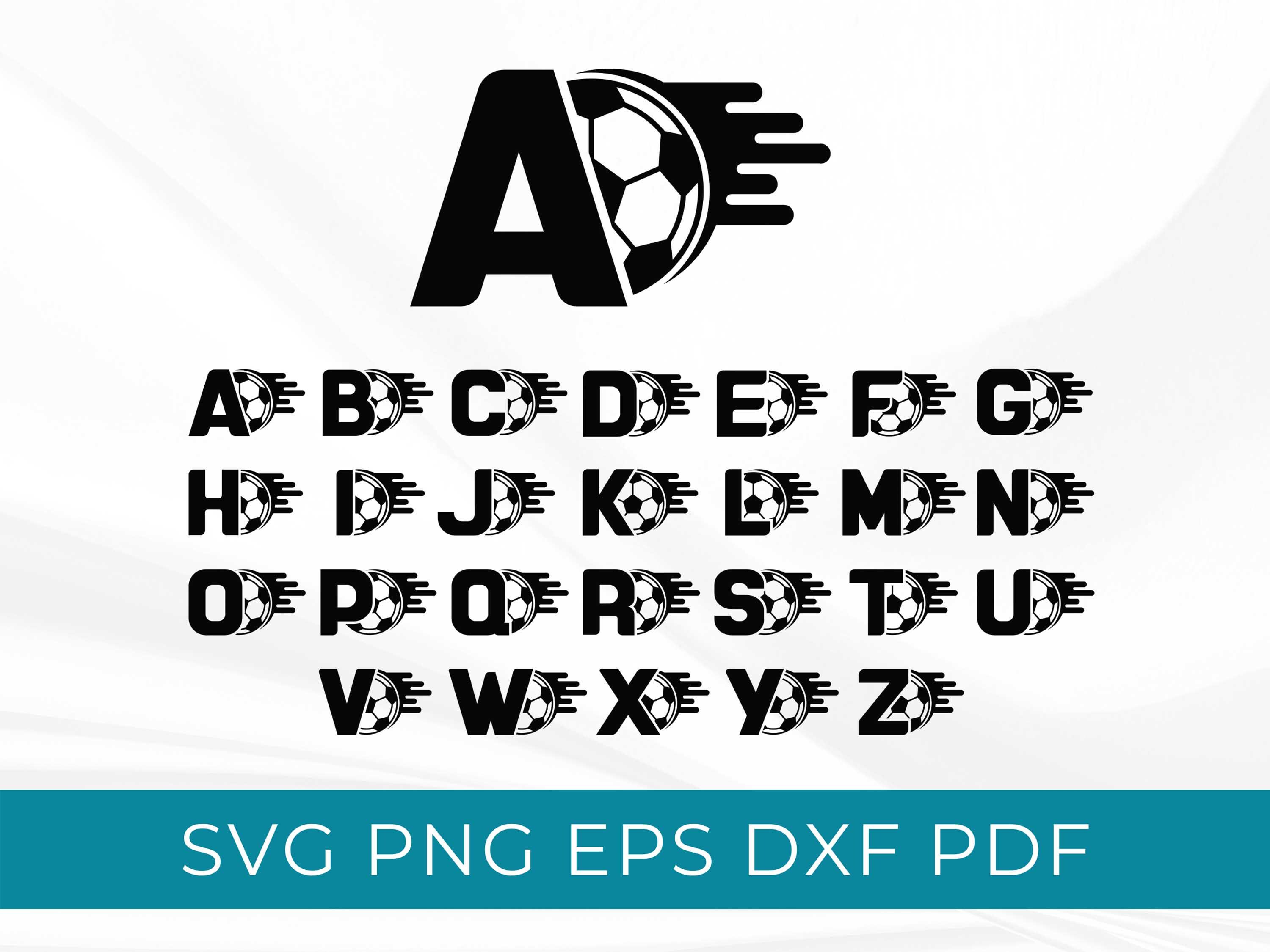 Football Letters Svg, Soccer Letters Svg, Baseball Font, Varsity ...