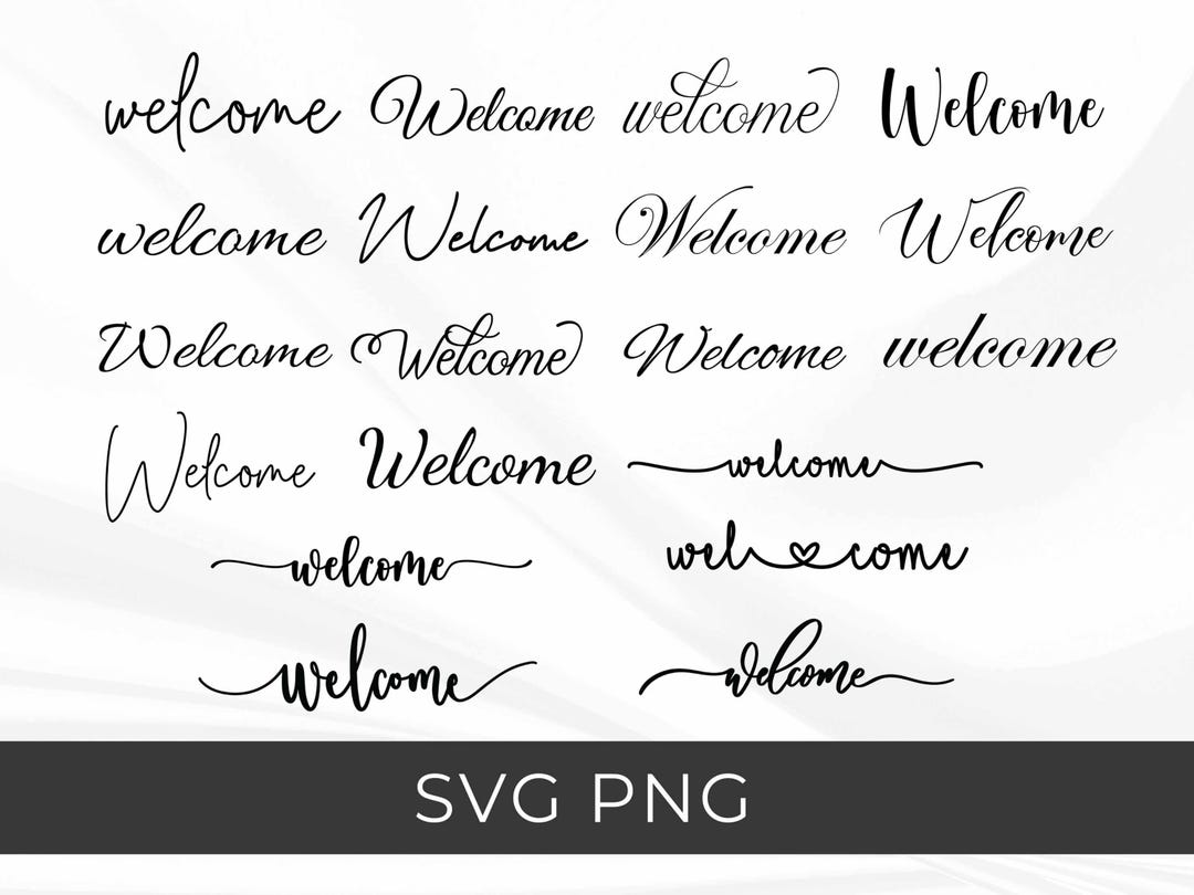 Welcome SVG Bundles, Welcome Sign Svg, Welcome Home Svg, Door Sign Svg ...