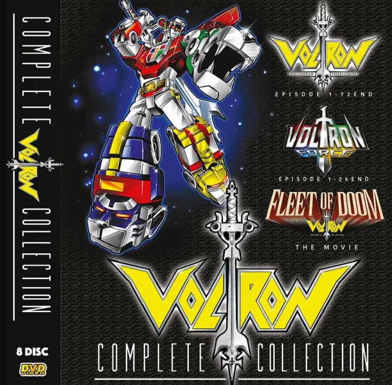 DVD VOLTRON Complete Collection defenders Force Fleet of Doom English Dubbed - Etsy