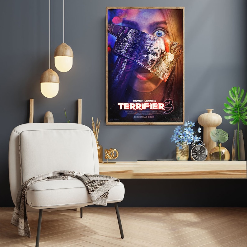 Terrifier 2024 Movie Poster Classic Film Poster Wall Decor High Quality ...
