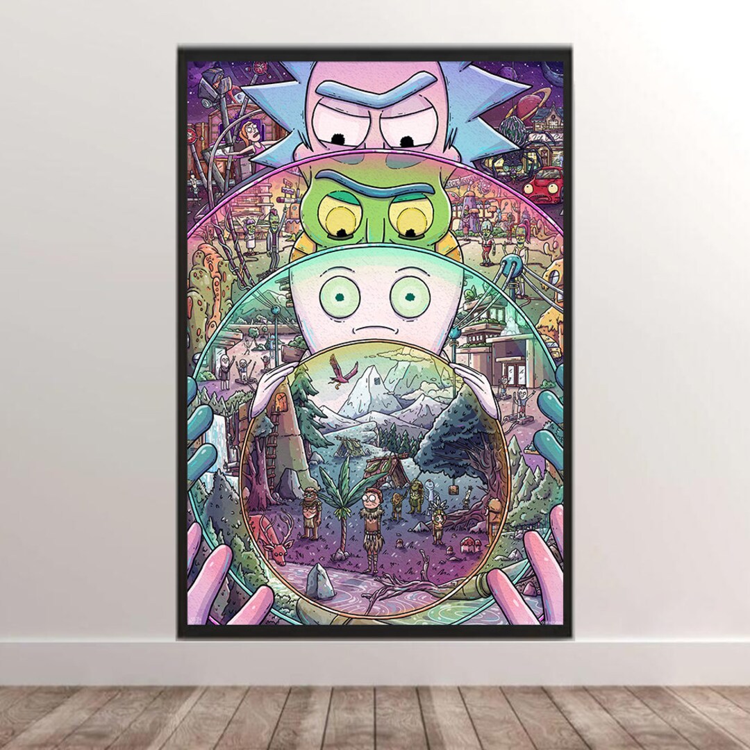 Rick and Morty Movie Poster Classic Film Poster Wall Art Decor High ...