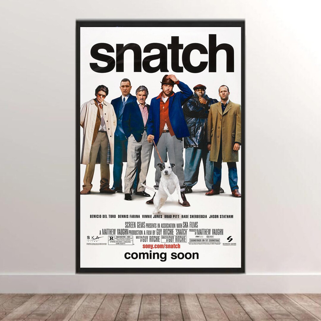 Snatch Movie Poster Classic Film Poster Wall Decor High Quality Canvas ...