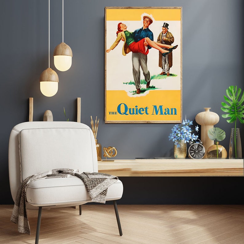 The Quiet Man 1952 Movie Poster Classic Film Poster Wall Art Decor High ...