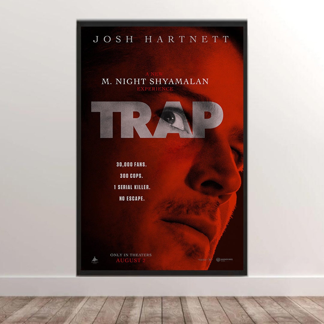 Trap Josh Hartnett 2024 Movie Poster Classic Film Poster Wall Decor ...