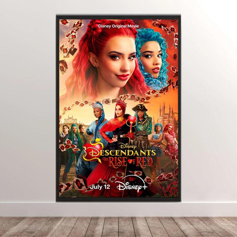 Descendants: the Rise of Red 2024 Music Movie Poster Classic Film ...