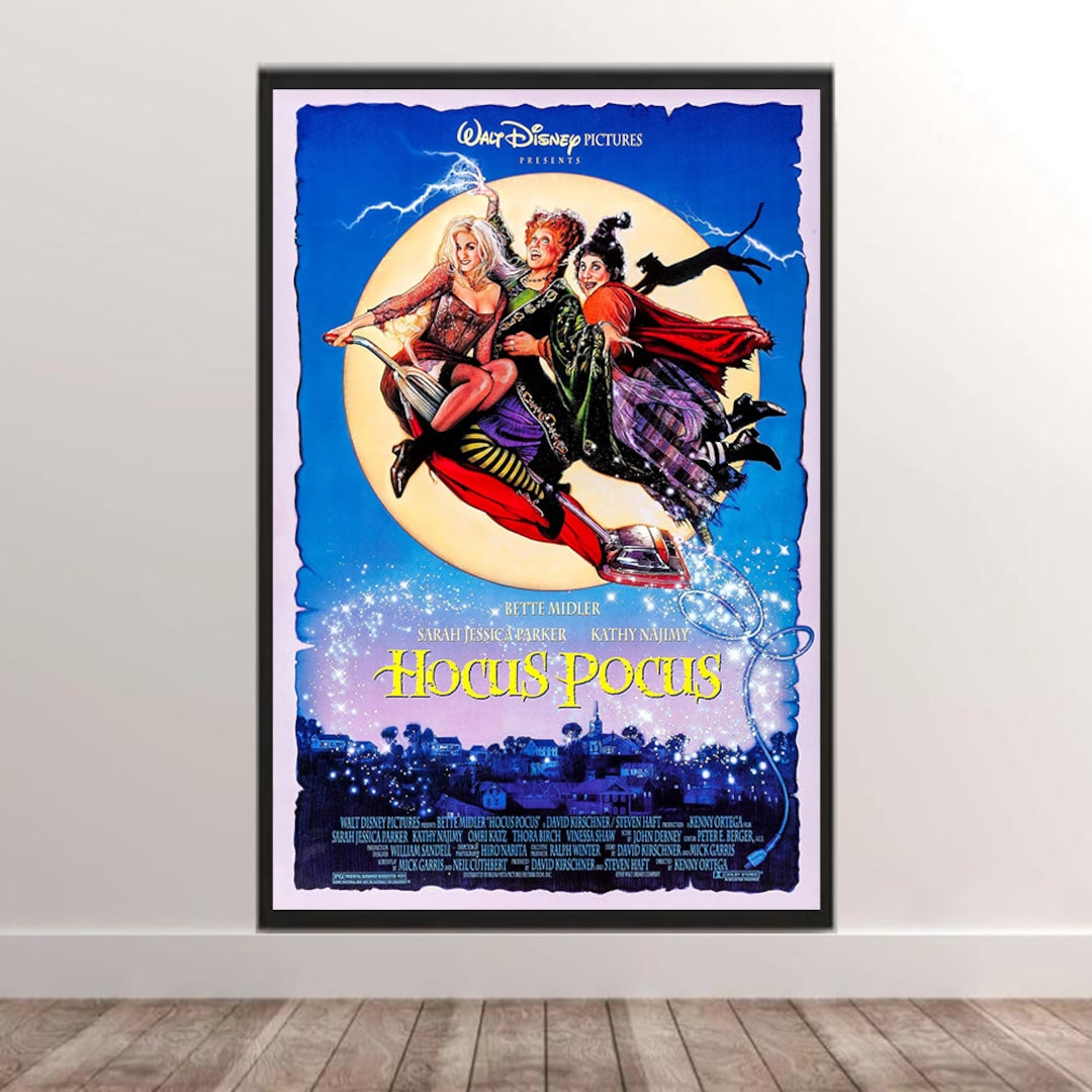 Hocus Pocus Movie Poster Classic Film Poster Wall Art Decor High ...