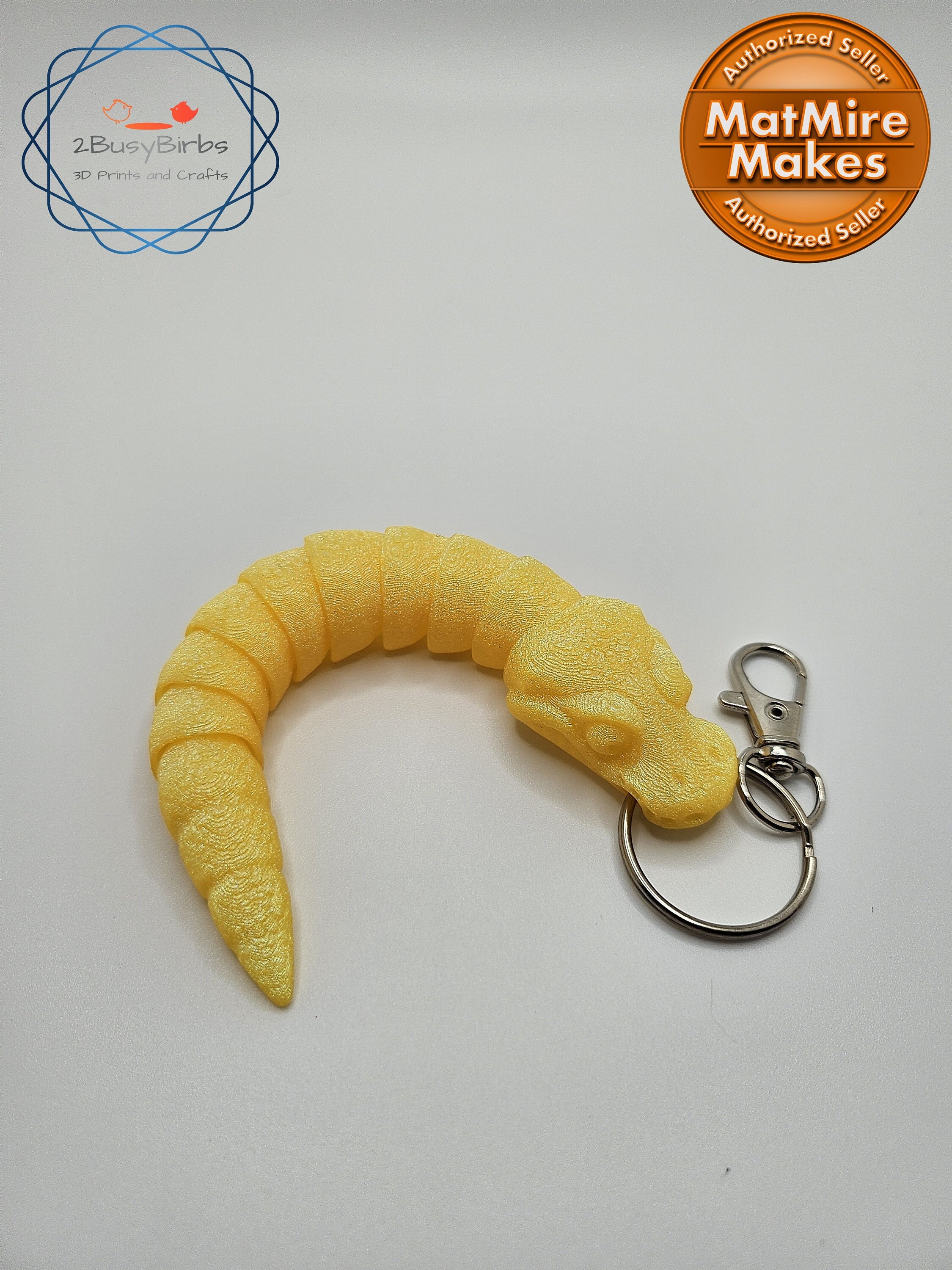 Ball Python Keychain 3D Printed Articulated Flexi - Etsy