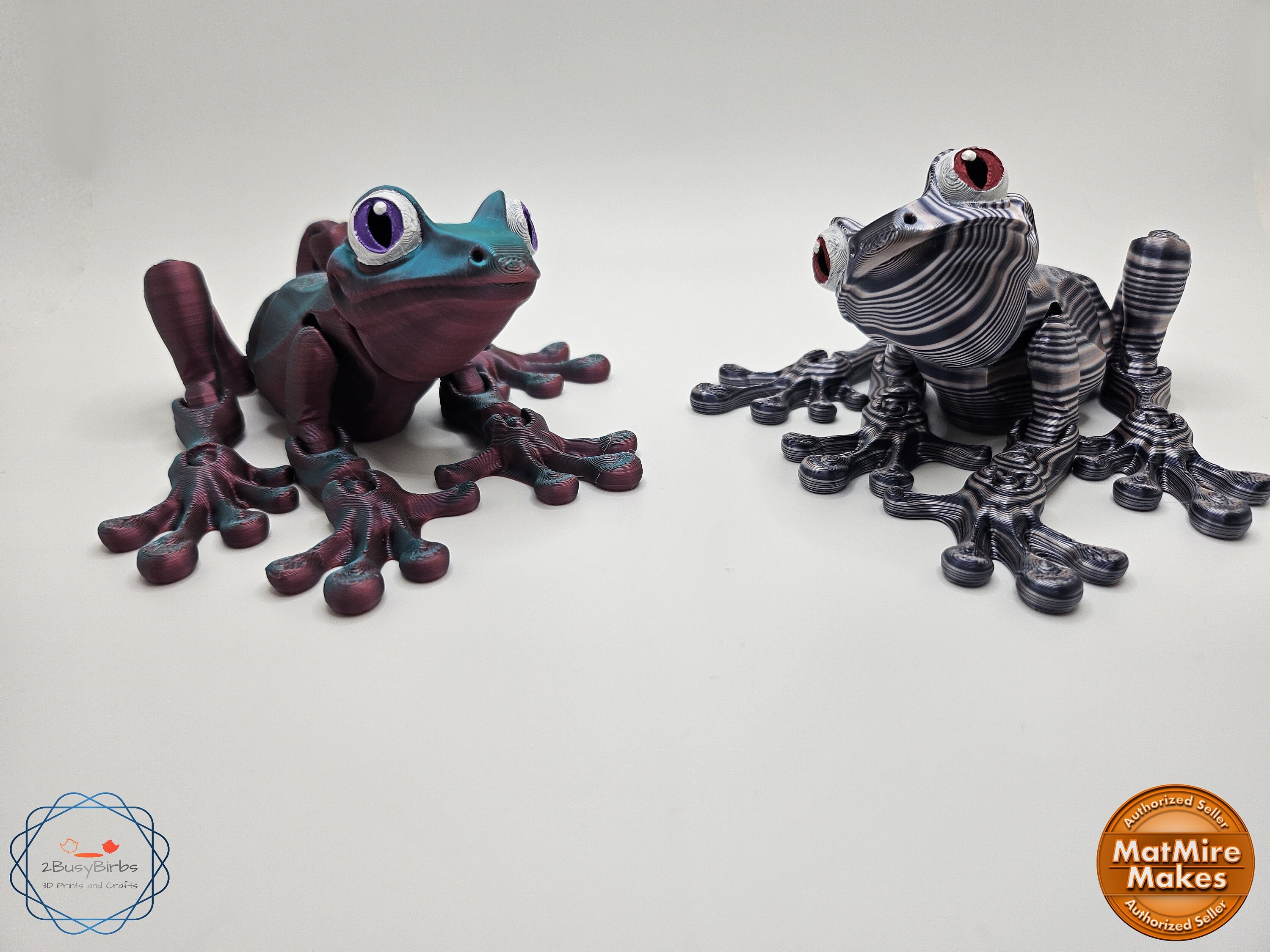 MAGNETIC Tree Frog 3D Printed Articulated Flexi Fidget Toy. Stick on ...