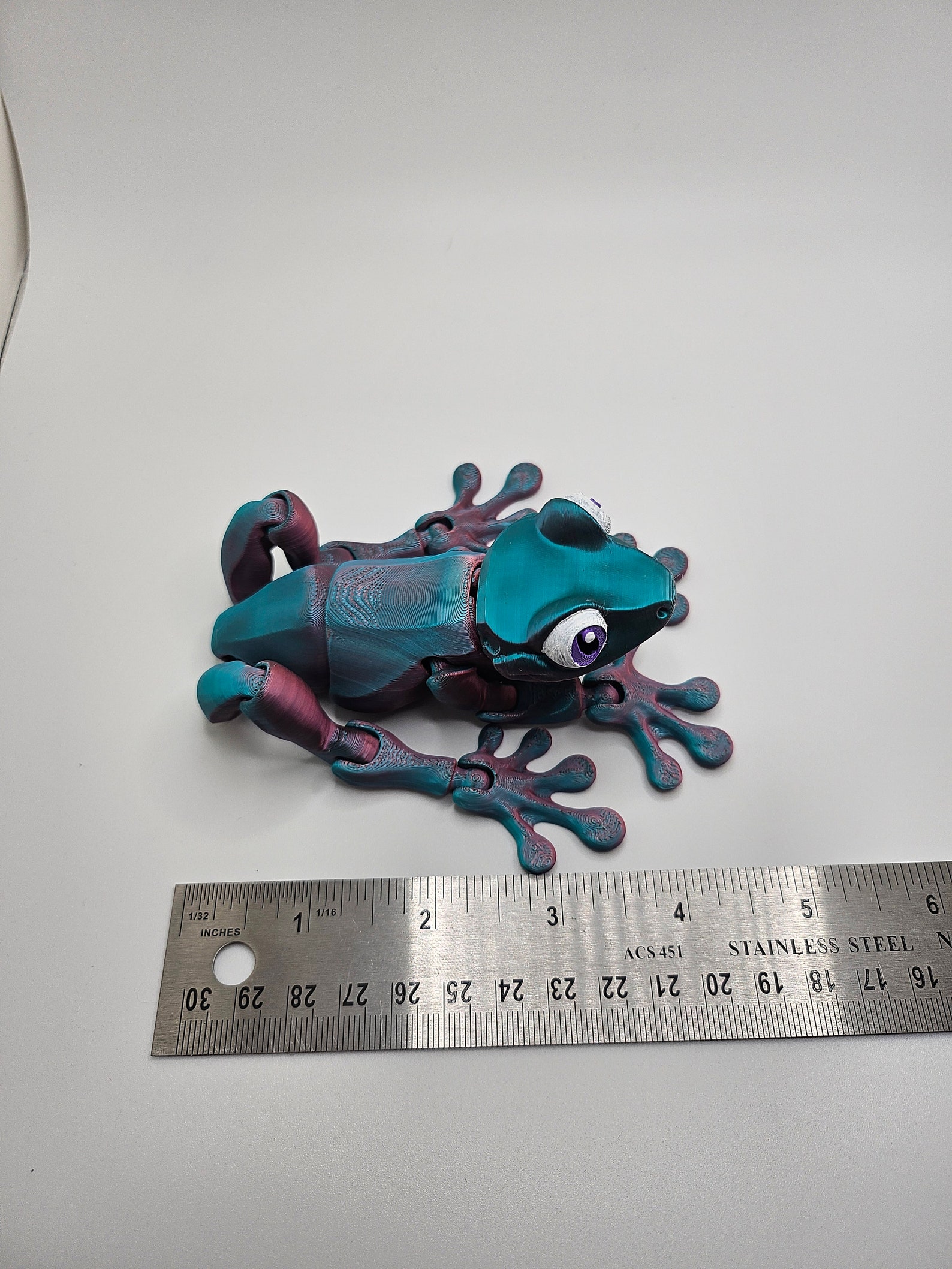 MAGNETIC Tree Frog 3D Printed Articulated Flexi Fidget Toy. Stick on ...