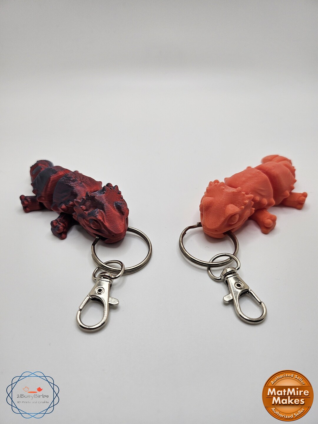 Bearded Dragon Keychain 3D Printed Flexi Articulated Fidget. Choose ...