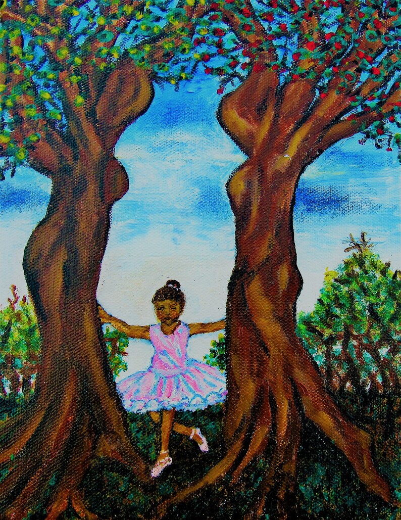 Growing Gracefully, Oil Painting on Canvas, Original Painting, Surreal ...