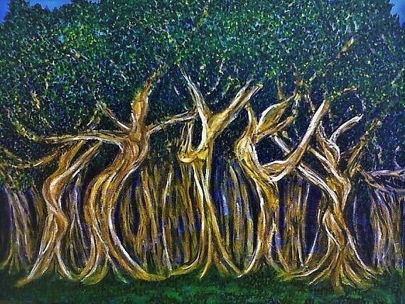 Nature Dance, Print of Original Oil Painting, 8 X 10, Surreal Art, Fine ...
