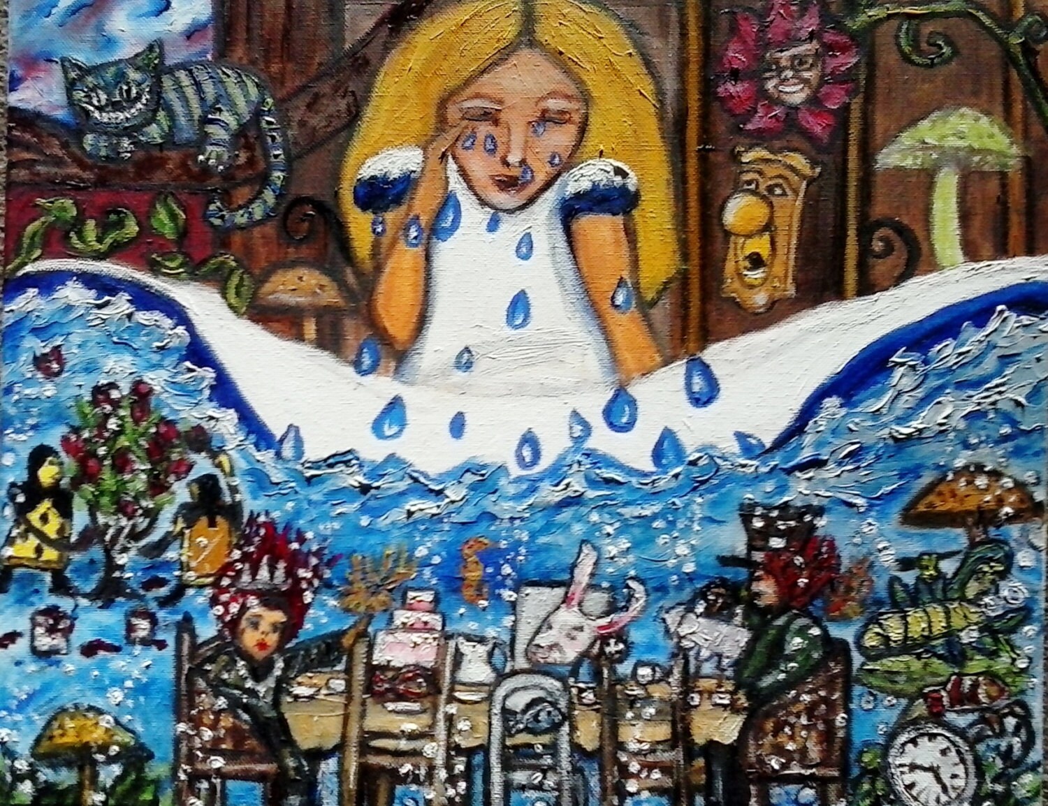 Alice Crying Print of Original Oil Painting Print Original | Etsy