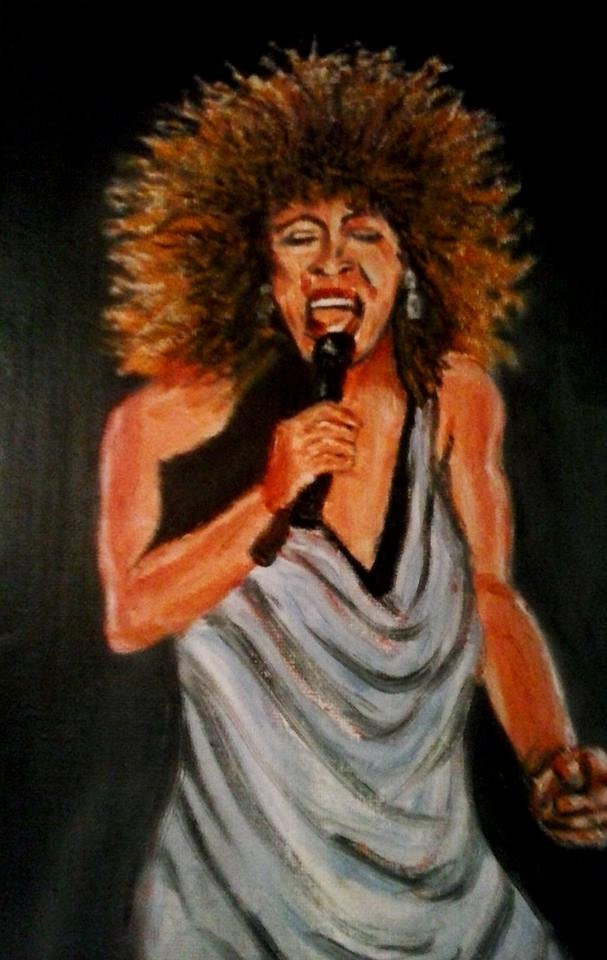 Tina Turner, Print of Original Oil Painting, Tina Turner, Origional Art ...