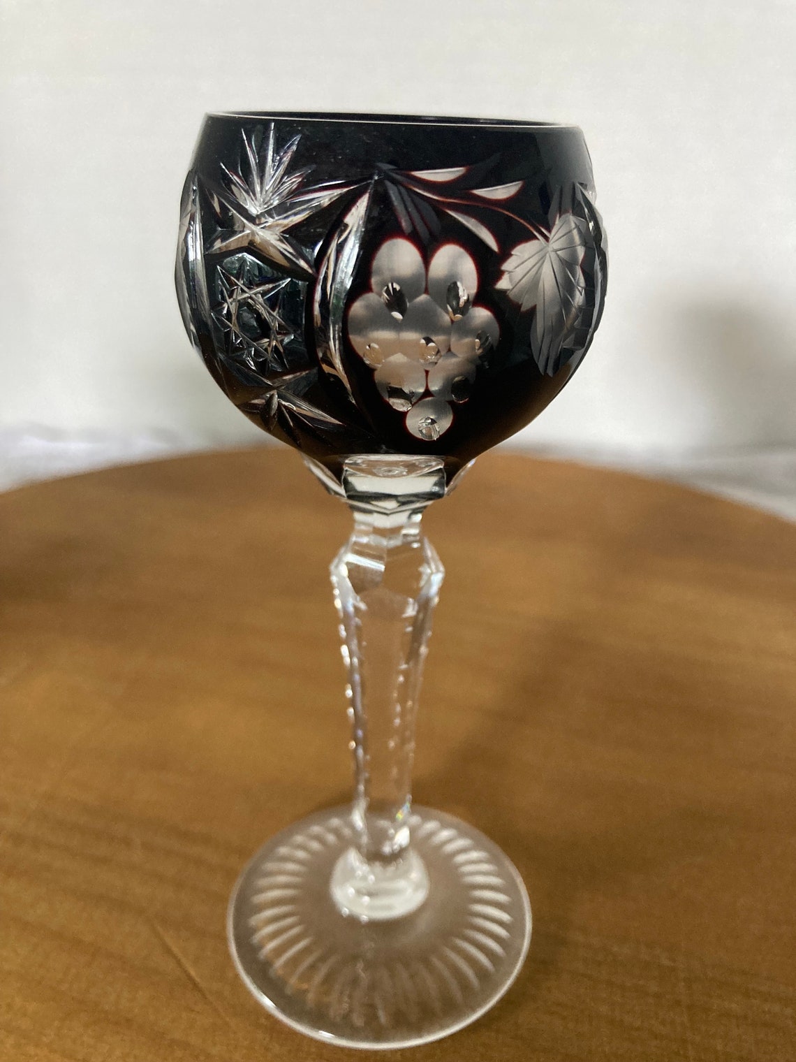 Vintage AJKA Marsala Crystal Cut Cordial/sherry/liqueur Glasses Set of ...