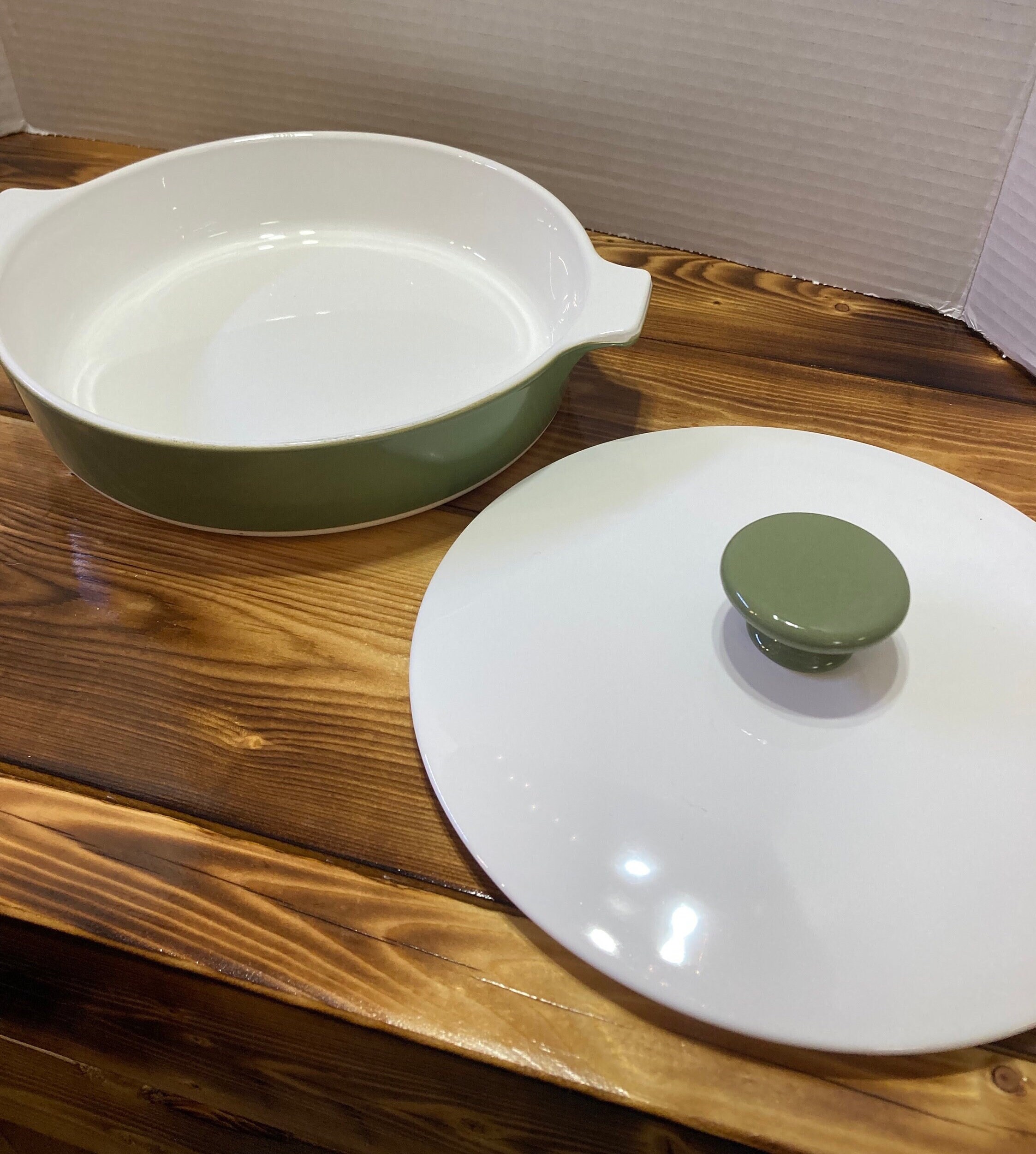 Vintage Corning Ware, Retro Avocado Green Casserole Dish With Lid - Etsy